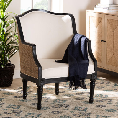 Black Rattan Wicker Accent Chairs You ll Love Wayfair Canada